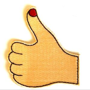 Accessories | Thumbs Up Patch Iron On Patches Hand Symbol Diy | Poshmark